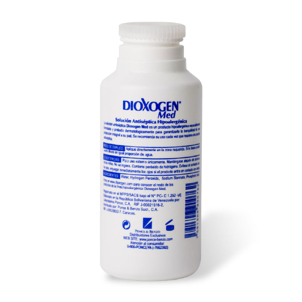 Dioxogen Med Solución Antiséptica 115ml | Acción Antiséptica